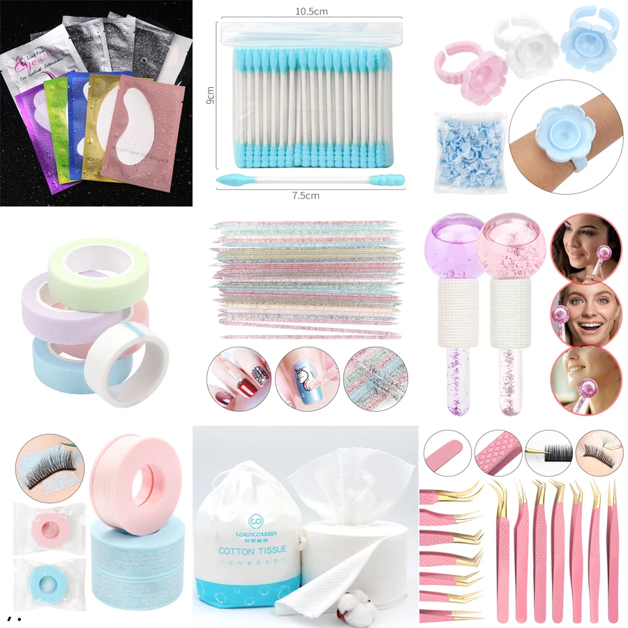 50pcs Disposable Cotton Lash Brush - Eyelash & Eyebrow Applicator