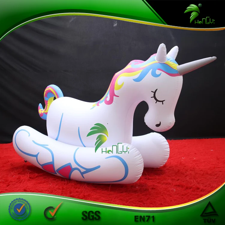 Bouncy Inflatable Riding Unicorn - Customizable Fun