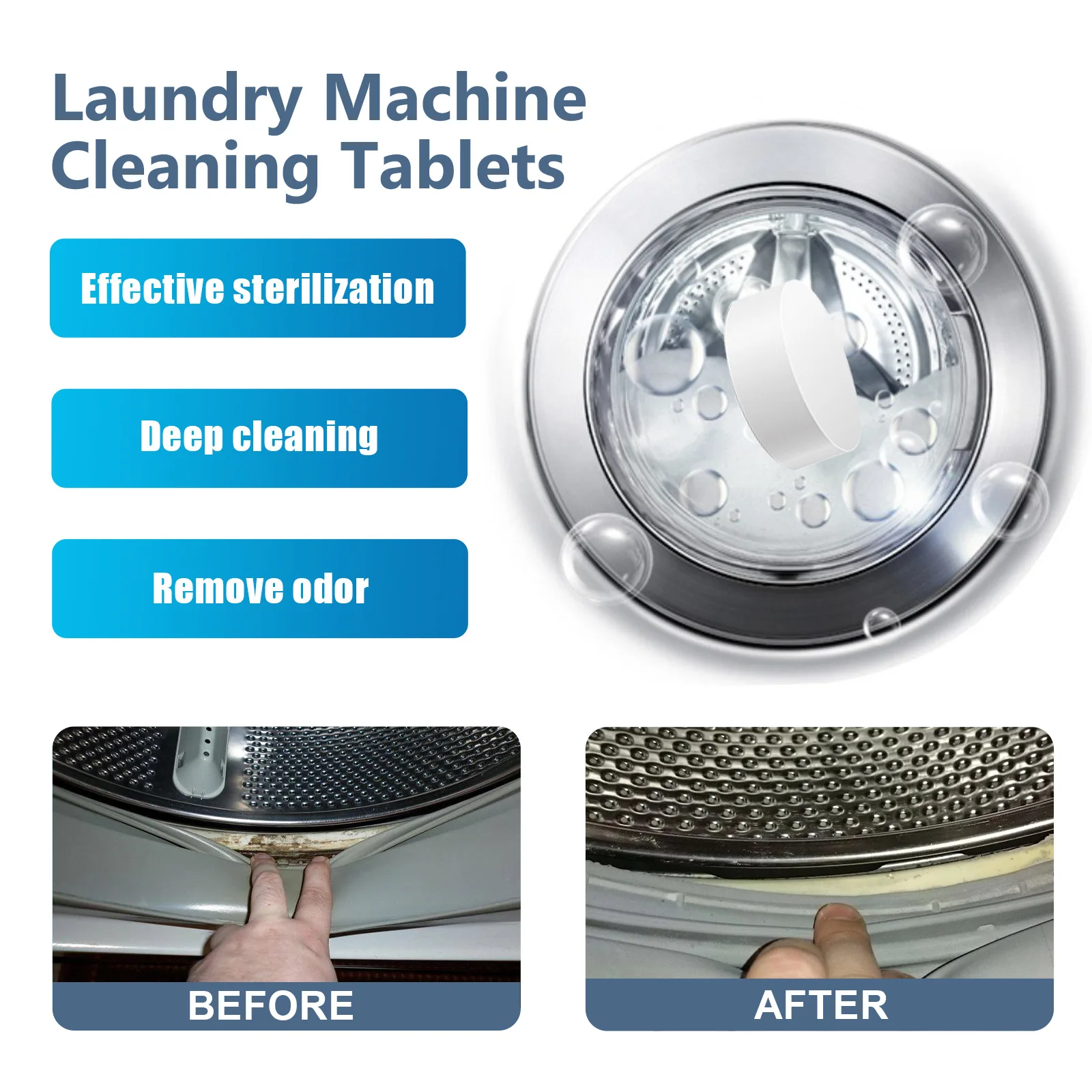 Washing Machine Cleaning Sheet Automatic Roller Drum Washing Machine ...