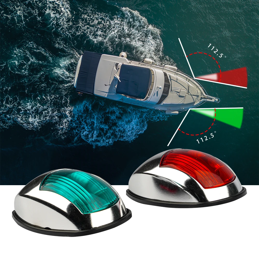 Side Light 12v 24v Pontoon Lighting Yacht LED Marine Boat Navigation Lights