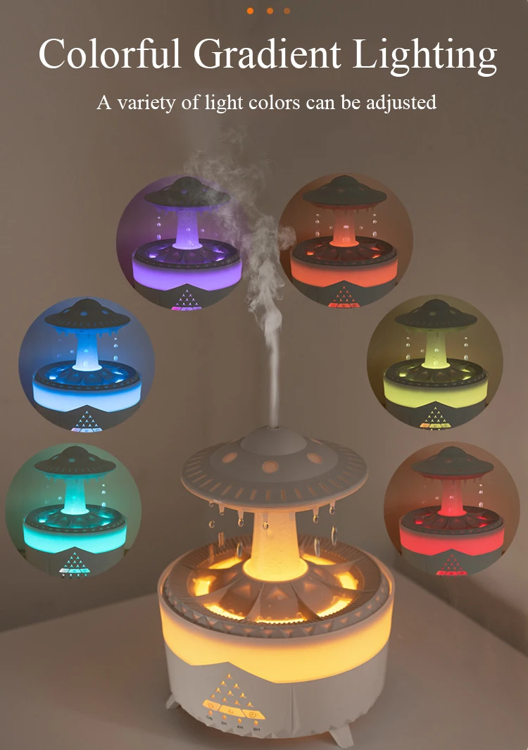 New Arrival Rain Cloud Humidifier Rain Drip Aromatherapy Essential Oil ...