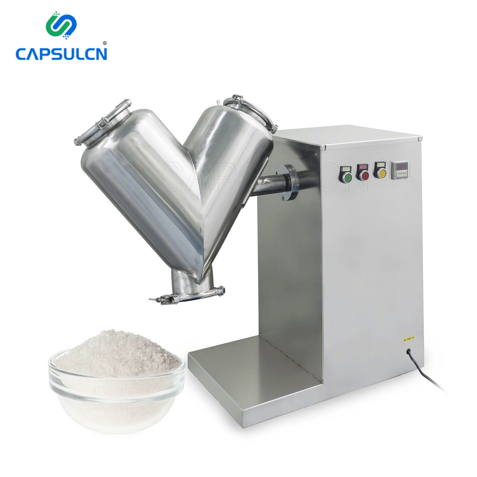 V-20 Laboratory Small Powder Mixer Food Grade V Cone Small Manual Food ...