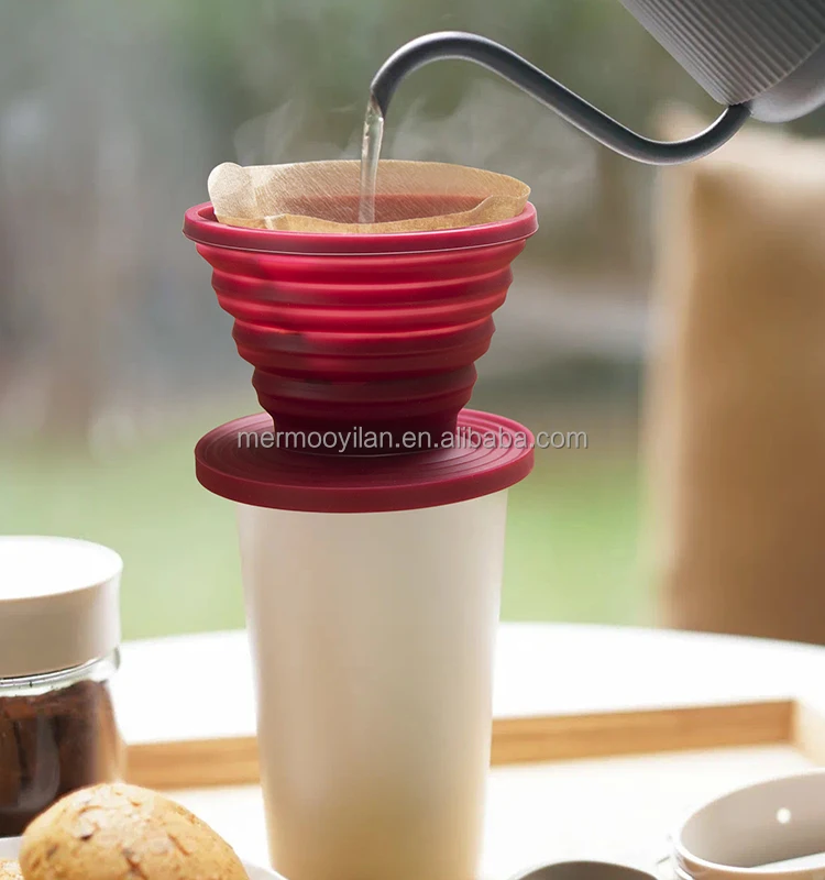 Mermoo Yilan Collapsible Pour Over Coffee Dripper Cone Reusable ...