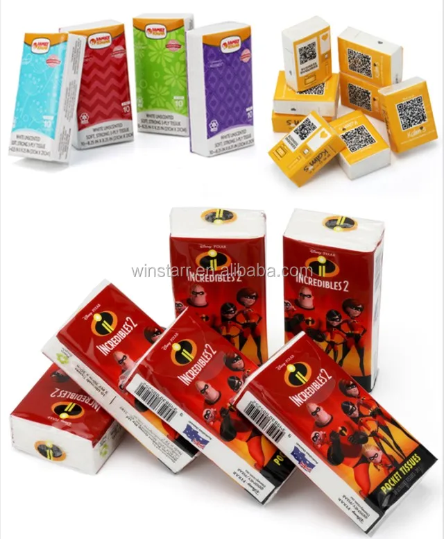 Customized Logo Soft MINI Handkerchief Facial Tissue