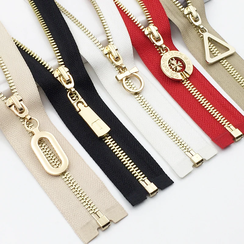 Custom Metal Waterproof Invisible Resin Nylon Zipper Puller Sliders ...