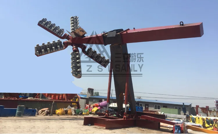 Thrill Amusement Park Attraction Flip Wheel Rotation Carnival Twister ...