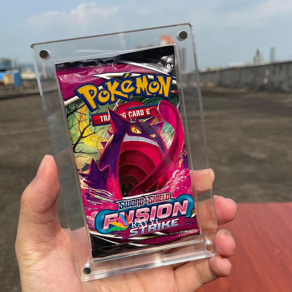 RAY YI Acrylic Pokemon Booster Pack Case - Portable & Durable