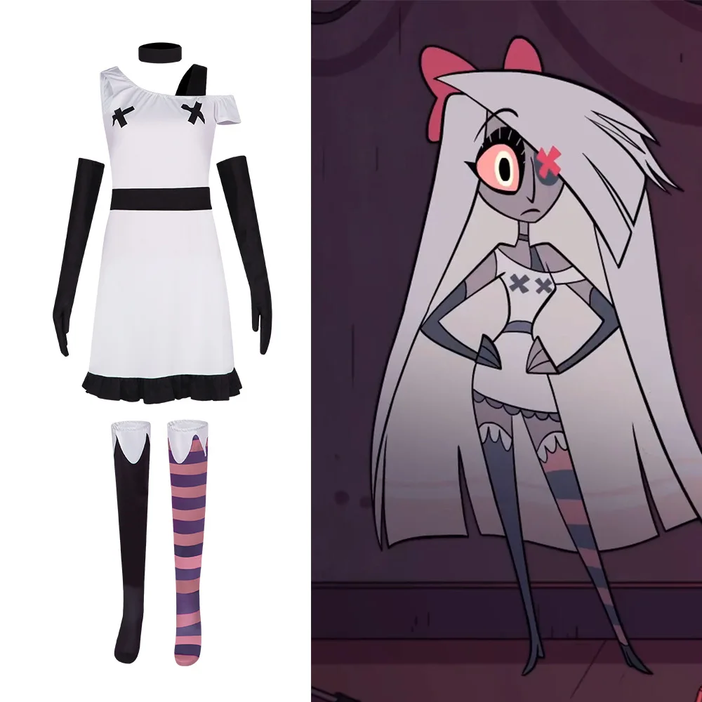 Vaggie Princess cosplay Halloween Hazbin Hotel Hell Inn costume ...