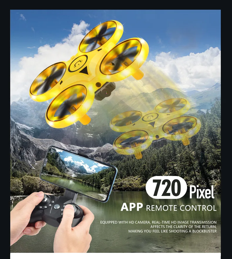 Rc Sensor Watch Remote Control Ufo Hands Free Drone And Gesture Drone ...