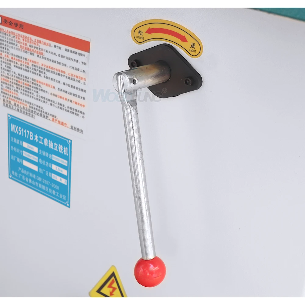 45 Degree End Face Milling Spindle Moulder Machine Mx5117b Wood Shaper ...