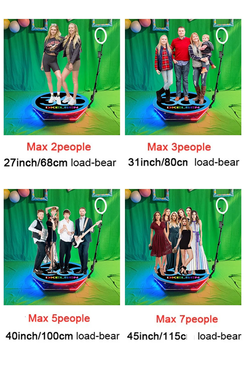 360 Photo Booth Profesional Illumination Phooto Booth 360 Photoboot 360 ...