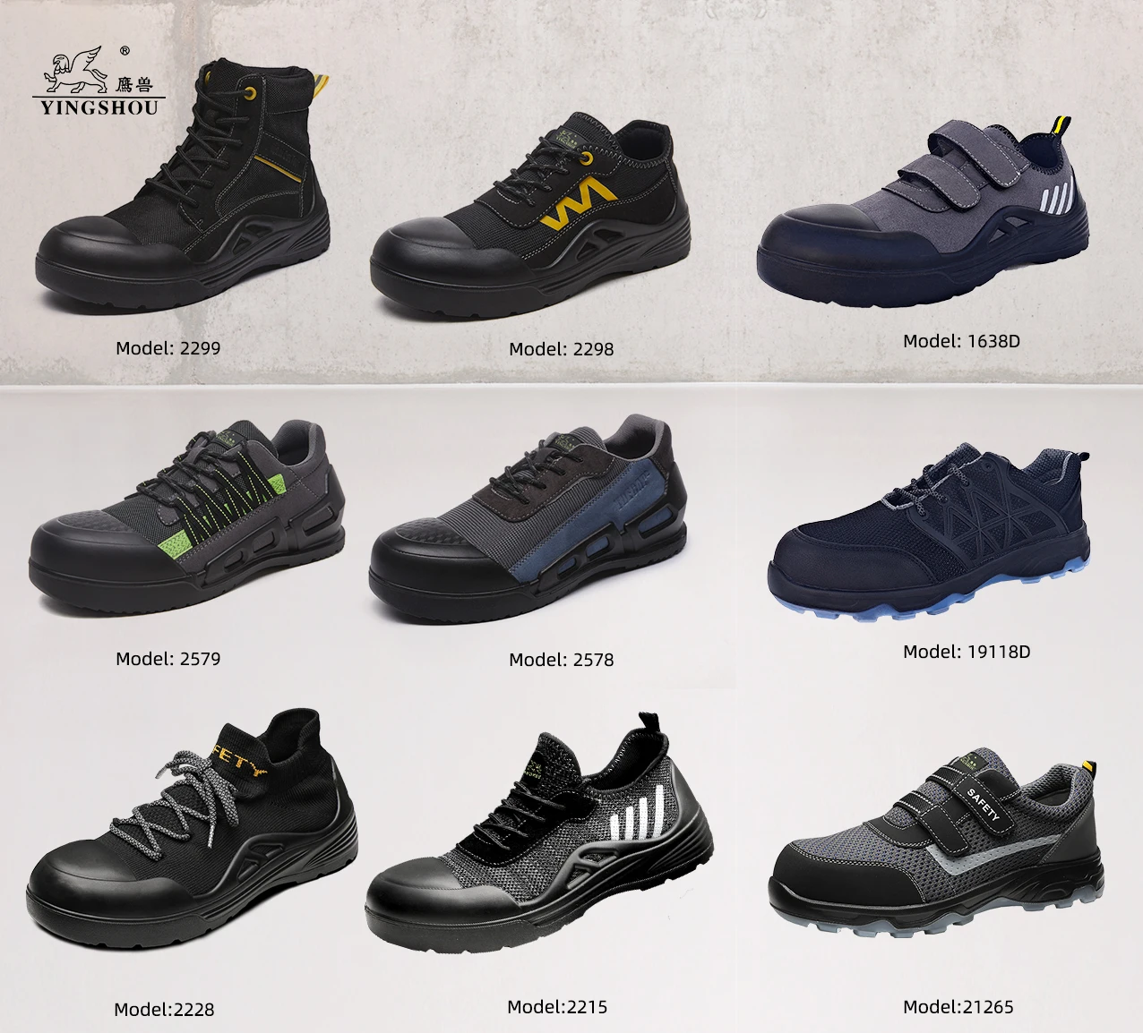 Fashion Labor Safety Shoes Men's EN European Standard Fiberglass ...