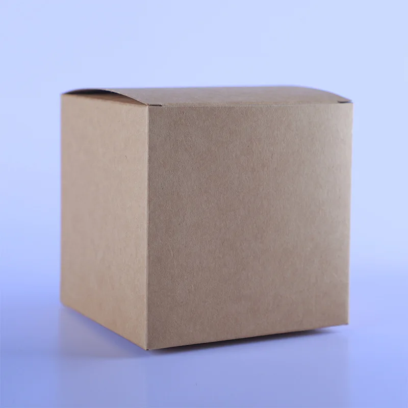 Universal Small Square Kraft Paperboard Gift Box Reusable Wedding Candy ...