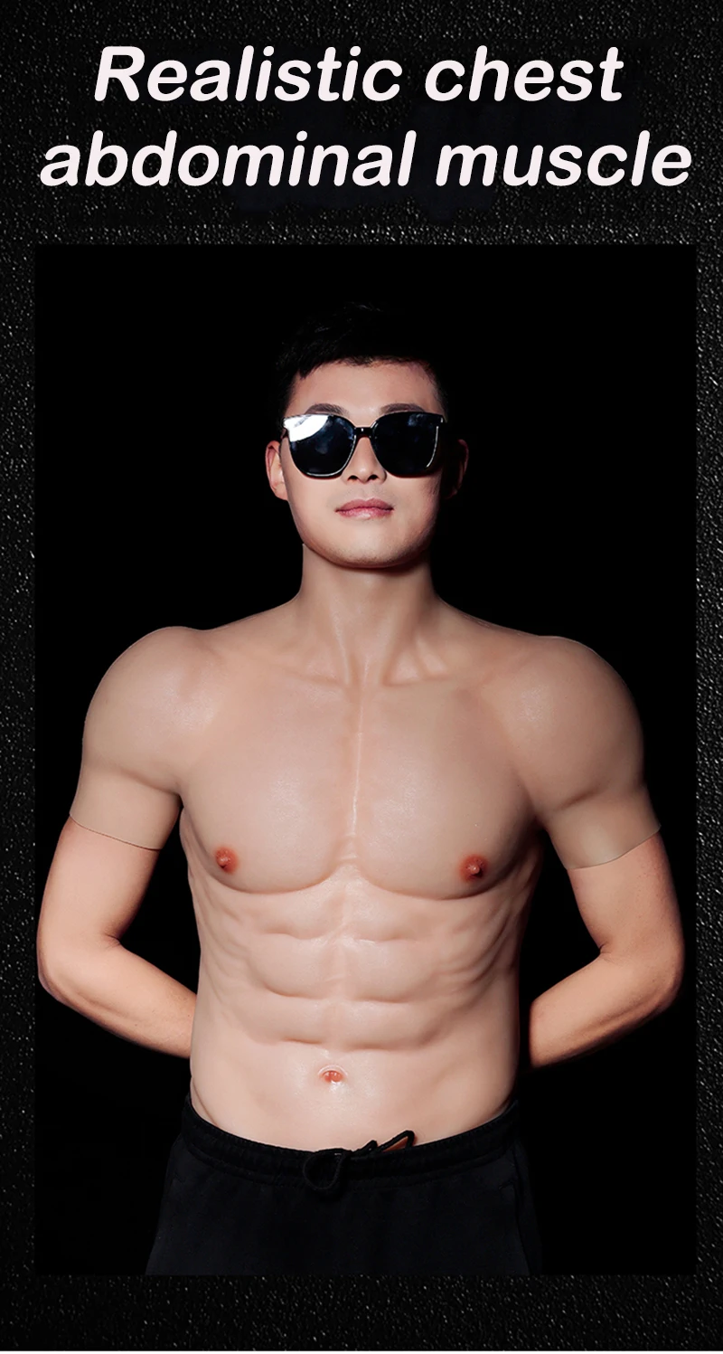 Eta Cosplay Artificial Simulation Men Body Shaper - Muscle Suit Silicone