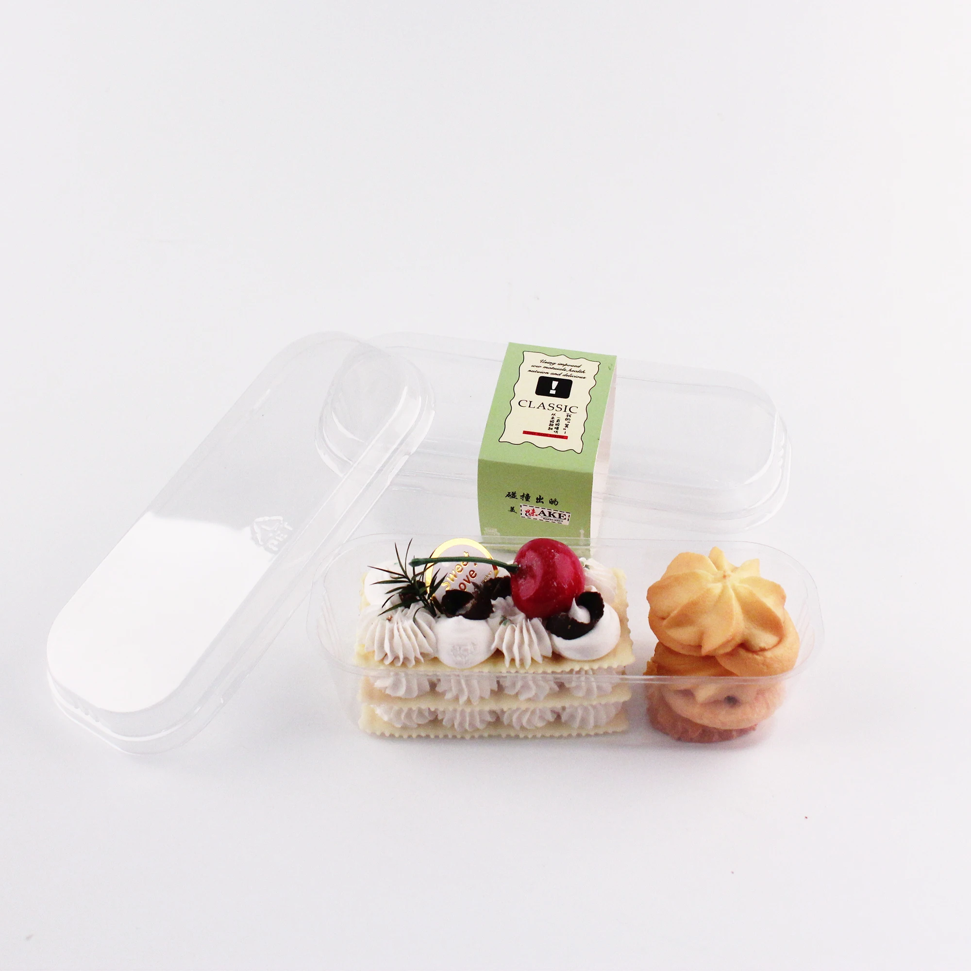 Factory Fast Delivery Cake Plastic Box Clamshell Packaging Food ...