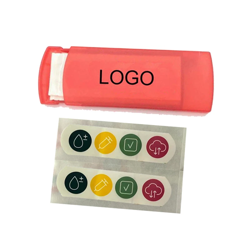 Custom Logo Print Band Aid With Dispenser For Promotion,First Aid ...