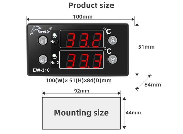Multistage Pump Chiller Temperature Controller EW-310: Programmable ...