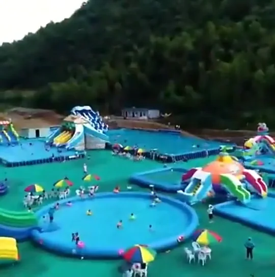 Factory Commercial Grade Pvc Large Inflatable Swimming Pool For Sale ...