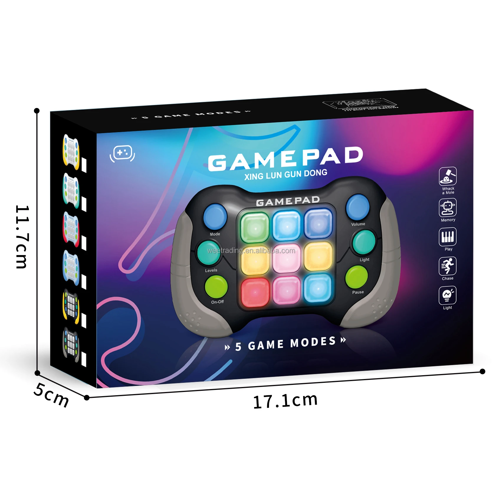 2024 New Fidget Toys Pop It Game Electronic Quick Push Game Console Fast Push Puzzle Game ...