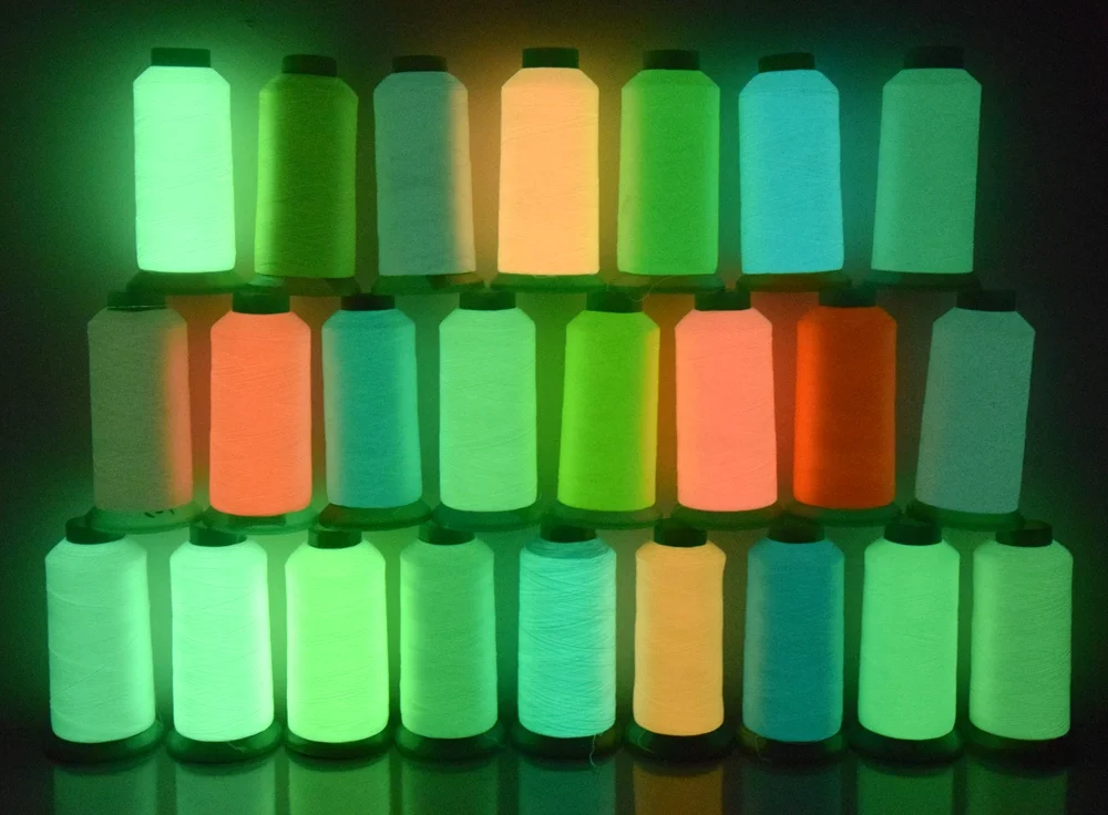 150D/2 Embroidery Thread - Glow in the Dark, 100% Polyester