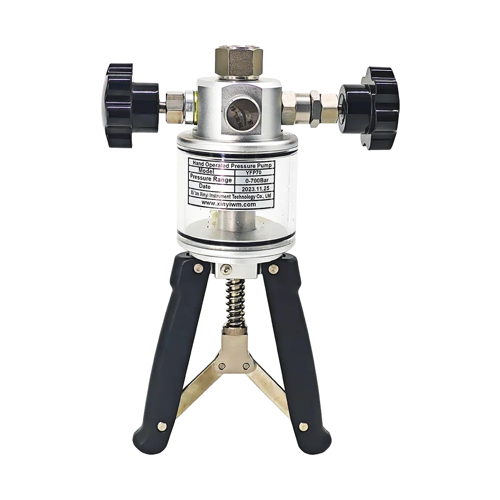 Small Manual Hydraulic Oil Pressure Pump For Pressure Gauge Calibration ...