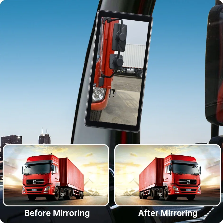 Greenyi AHD 10.36" BSD Side View Monitor with Loop Recording