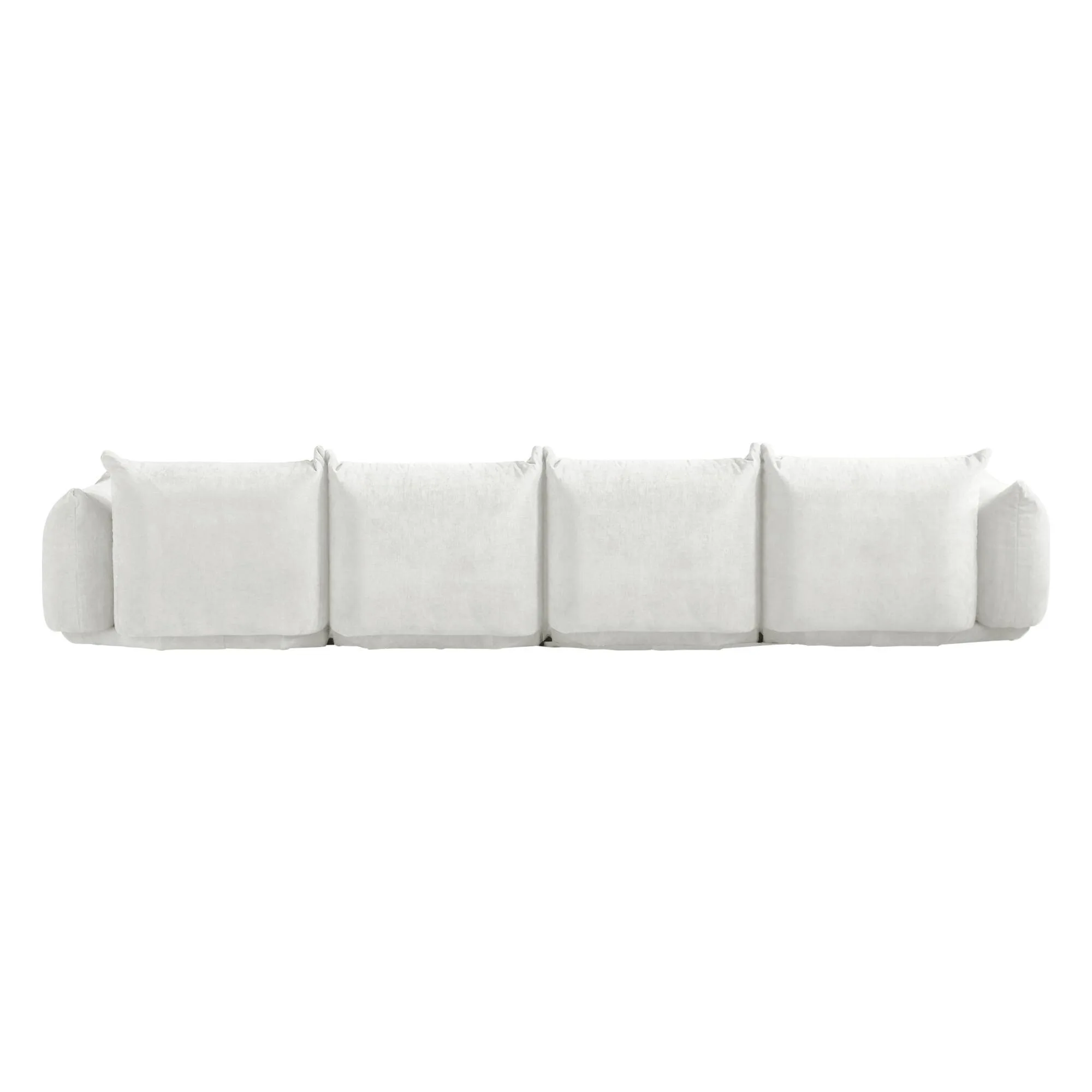 Custom White Fabric Modular Sofa Couch Set for Home Soft Salon U/L ...