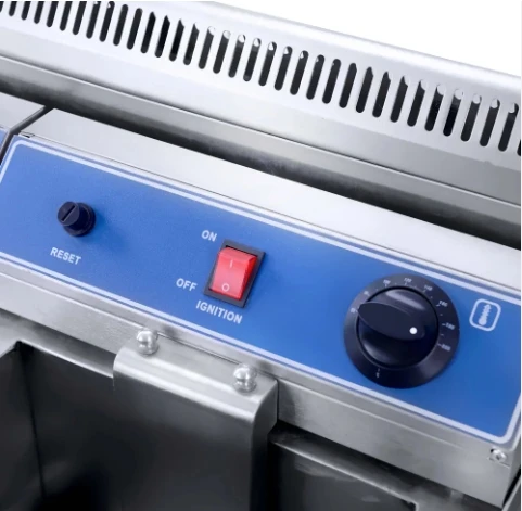 Broasting Chicken Machine Broaster Pressure Fryer 2-Tank 2-Basket Gas ...