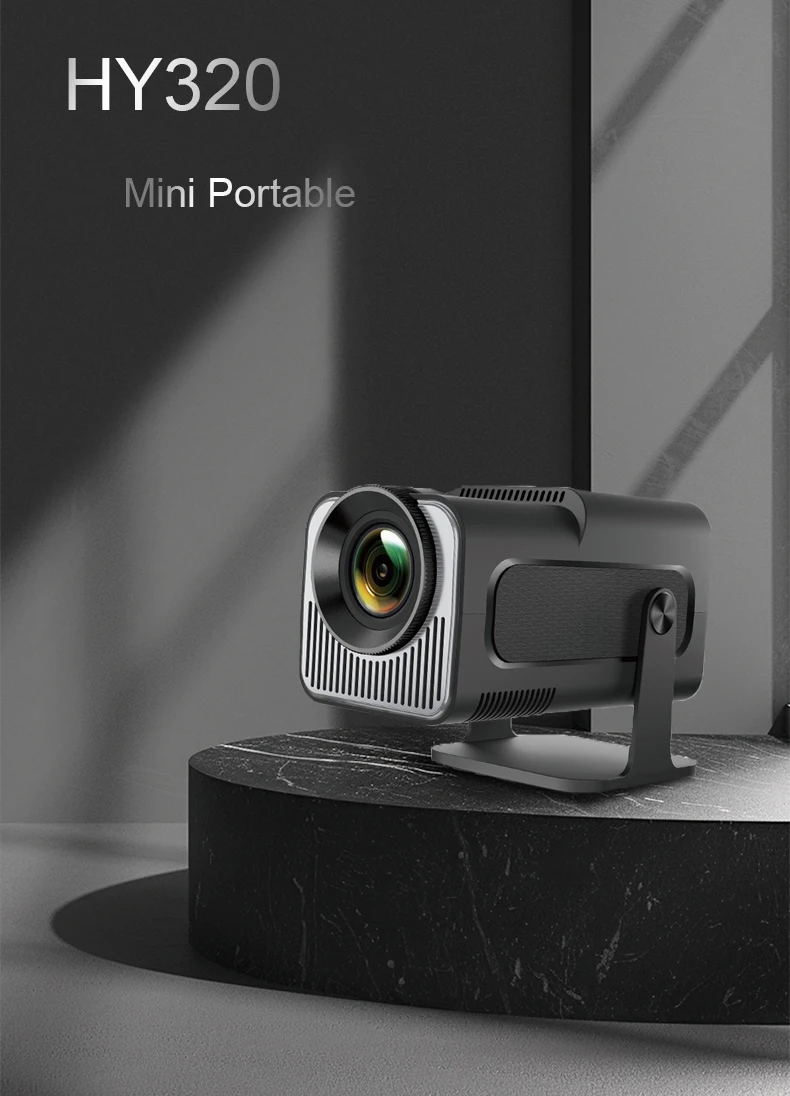 HY320 Mini Projector Android 11 Home Theater Projector with 4K Screen ...