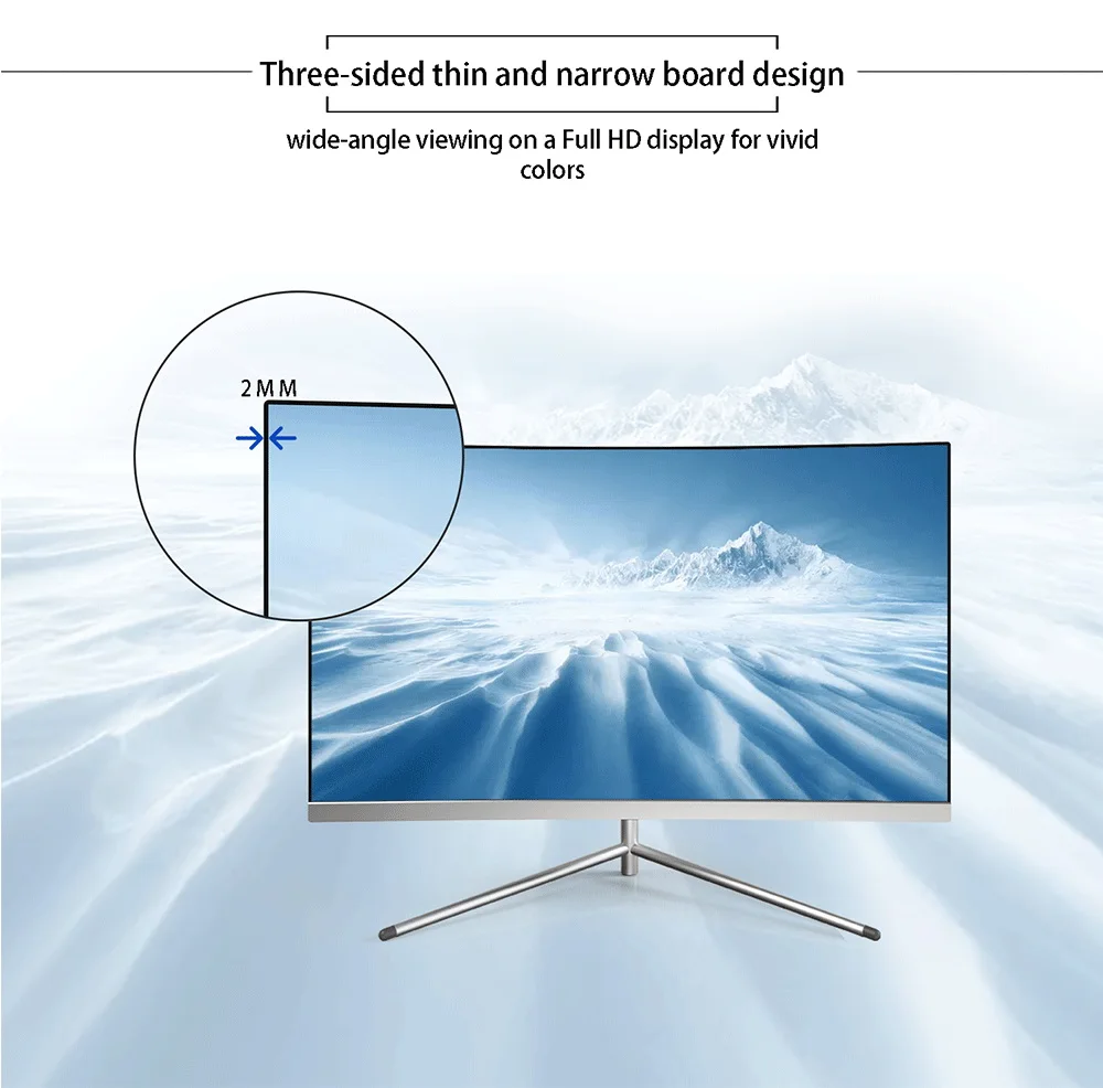 Aio Pc Computer Curved Screen All In One Desktop Brother Pc Integrated ...