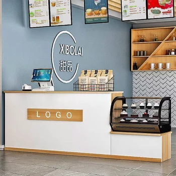 Simple Modern Cafe Counter Bakery Checkout Counters - Buy Cashier ...