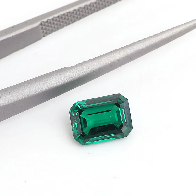 Grc Certificate Synthetic Created Color Change Emerald Cut Shape Lab ...