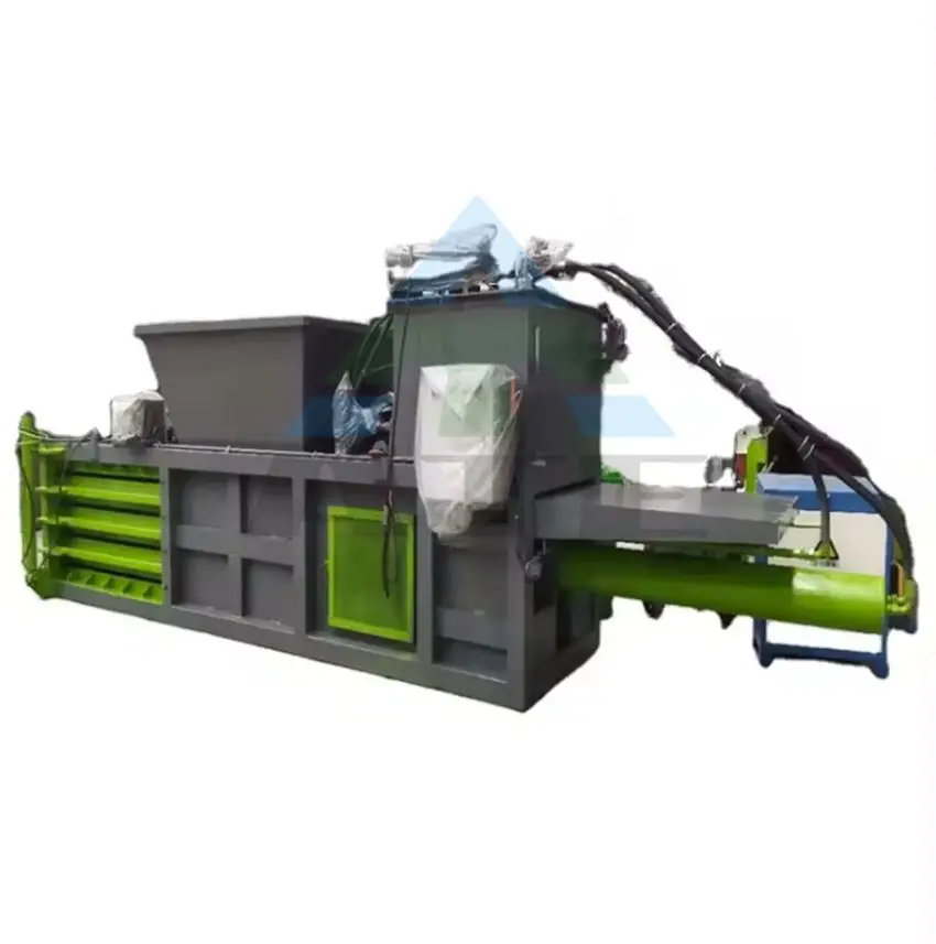 Automatic horizontal baling press machine horizontal balers hydraulic ...