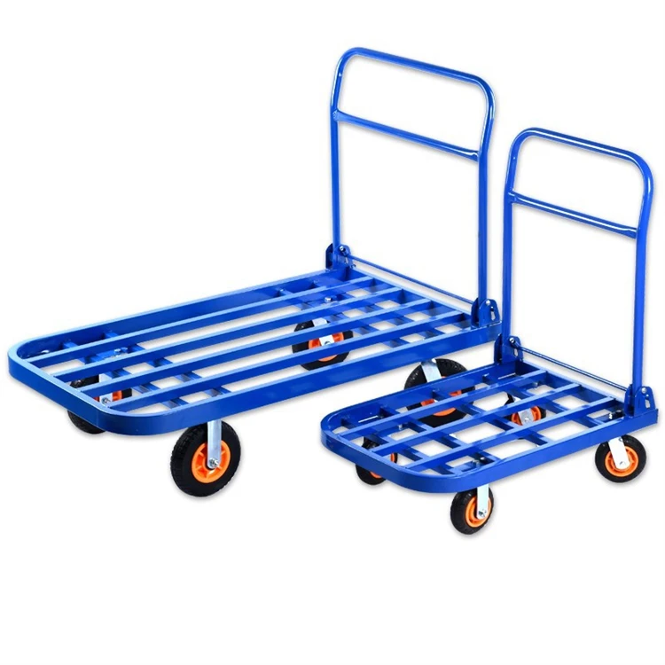 Platform Trolley Square Tube trolley truck foldable and portable mute ...