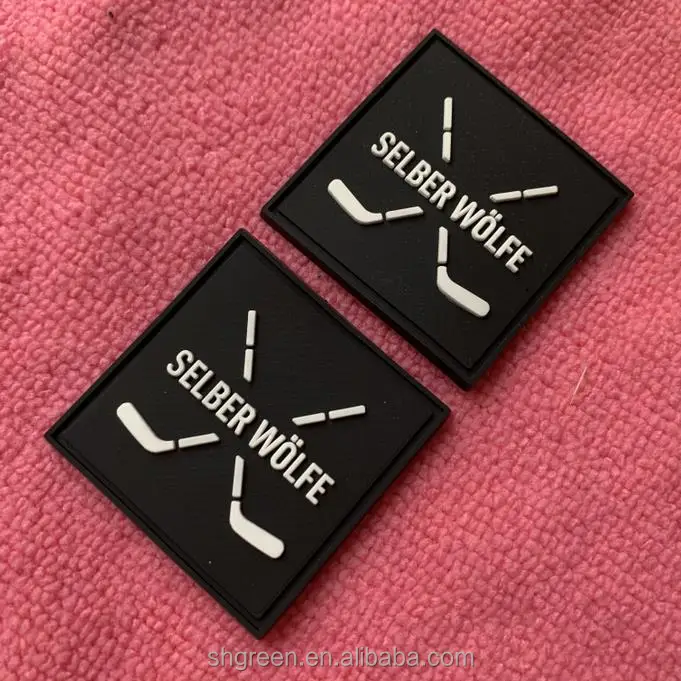 Custom 3D Embossed PVC Rubber Labels for Fashion Clothing