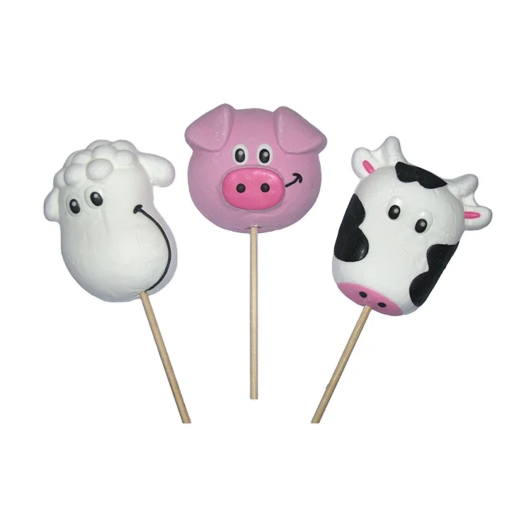Hot Sell Handmade cow shaped marshmallow candy lollipop| Alibaba.com