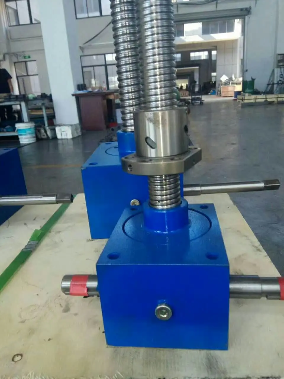 Sjb Series Ball Screw Jack Cubic Housing With High Effciency And Good ...