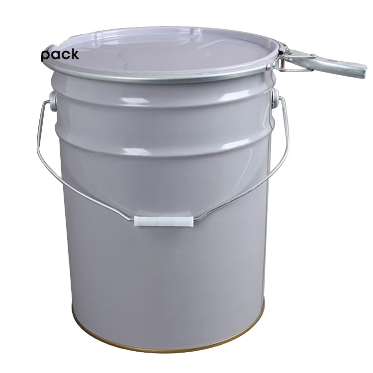 5 Gallon 20 Liter Metal Tin Paint Bucket Pail Barrel With Lug Lid Or ...