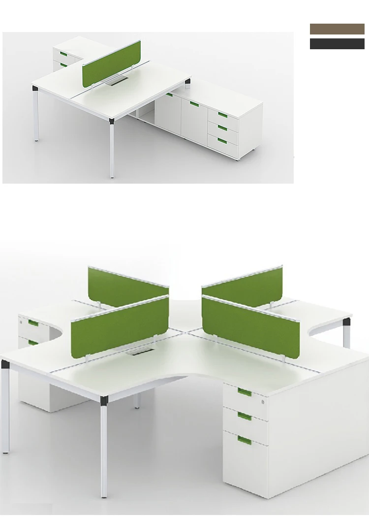 Modern Modular Wooden Workstations for Office Efficiency