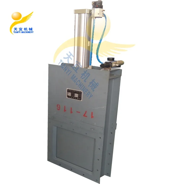 TIANYI Pneumatic Slide Gate Valve Dust Tight Square Slide Gate Valve ...
