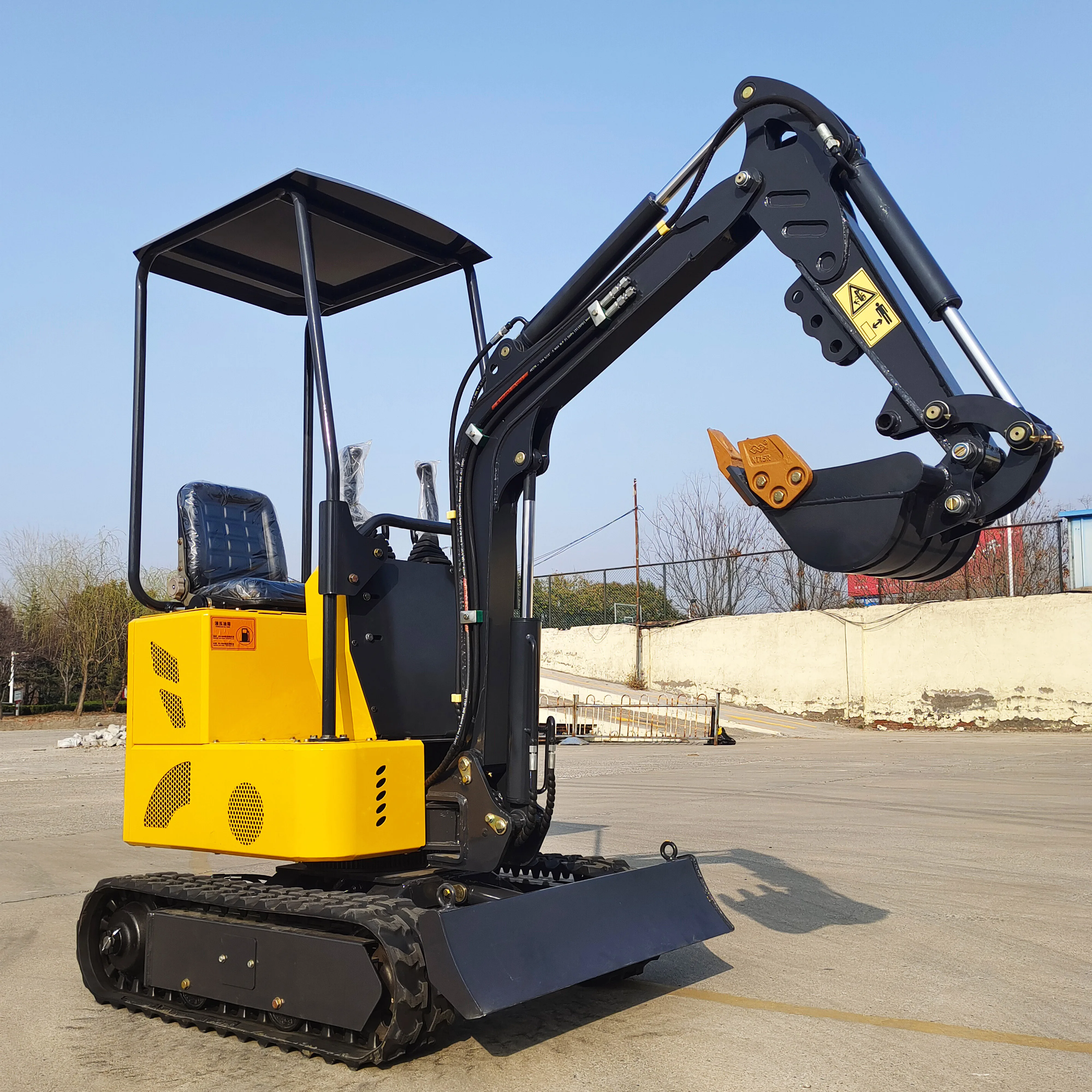 1ton Electric Mini Excavator with Cab - High Power & Mobility