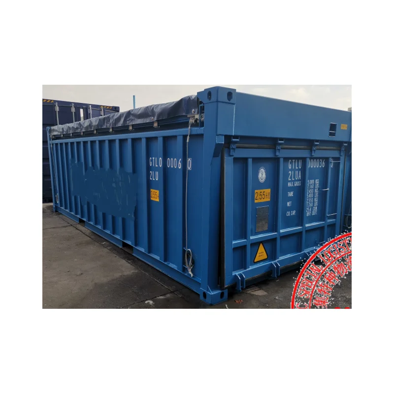 20FT 35T OPEN TOP BULK CONTAINER WITH SLIDING TARPAULIN DUMP DOOR P ...