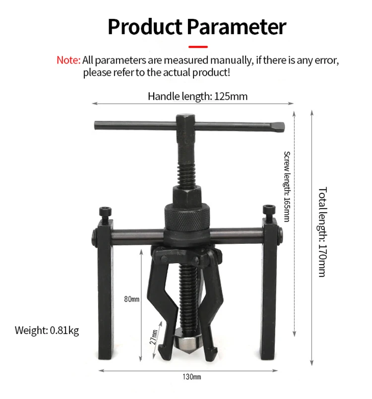 Three Claw Puller Bearing Puller Disassembly Tool Puller Remover ...