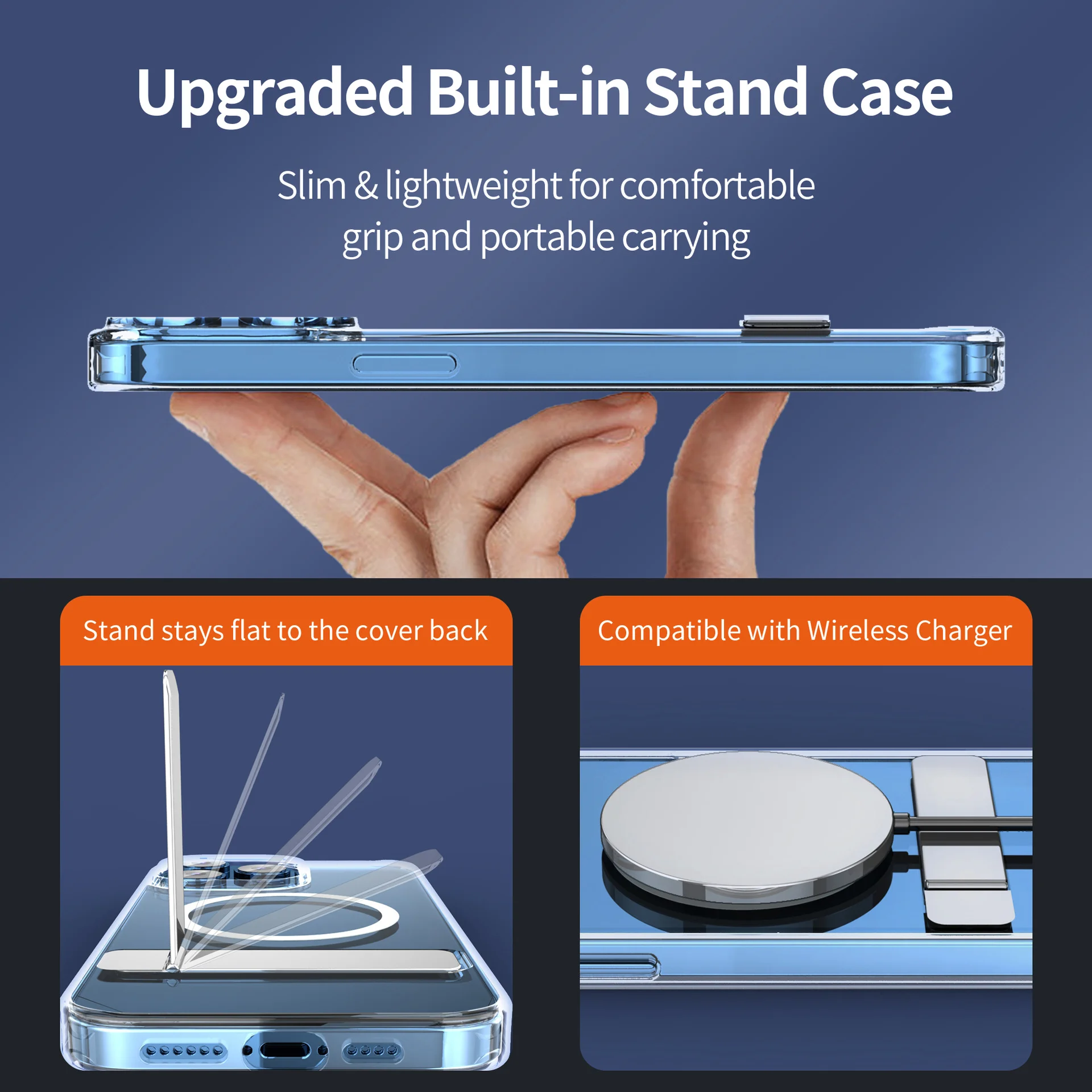 New Design Luxury Mobile Phone Magsafe Case Magnetic Cover With Stand ...