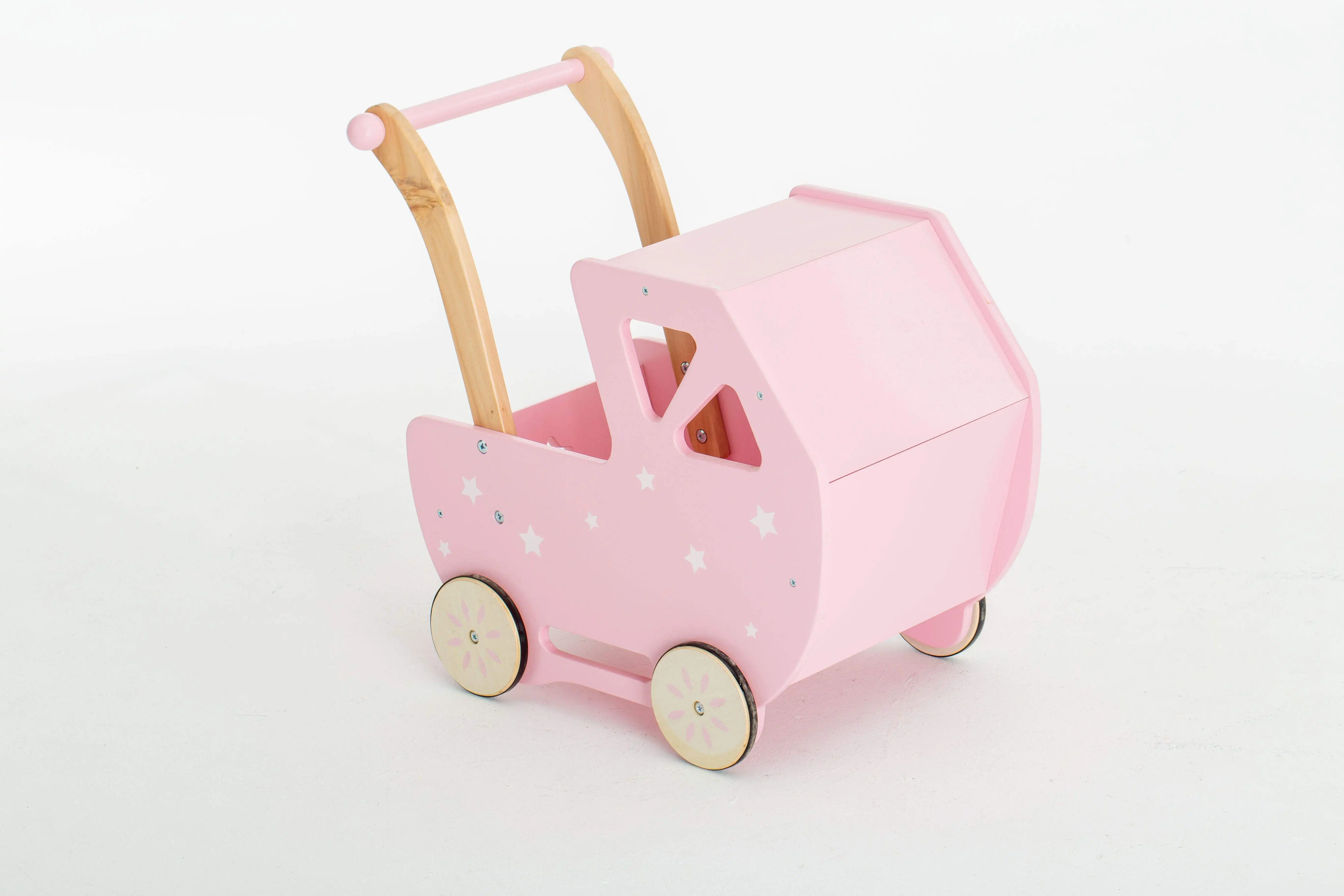 Wooden Baby Stroller Push Toy Blocks Wooden Baby Walker for Baby ...