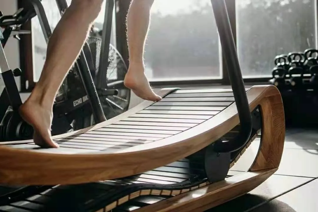 Cardio Fitness Equipment Curve Treadmill Woodway Running Machine Wooden Unpowered Treadmill ...