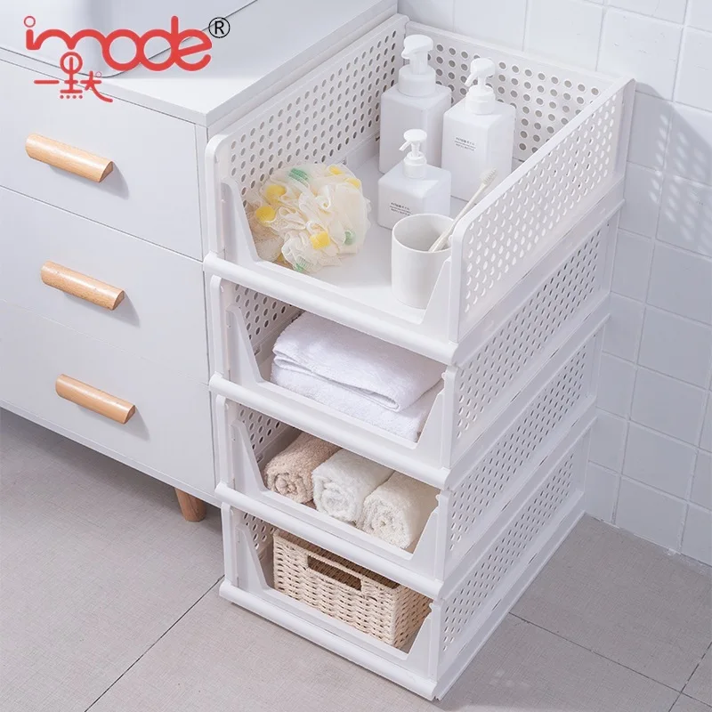 Baffle Stacking Frame Upgrade Stacking Basket With Slide Clothes ...