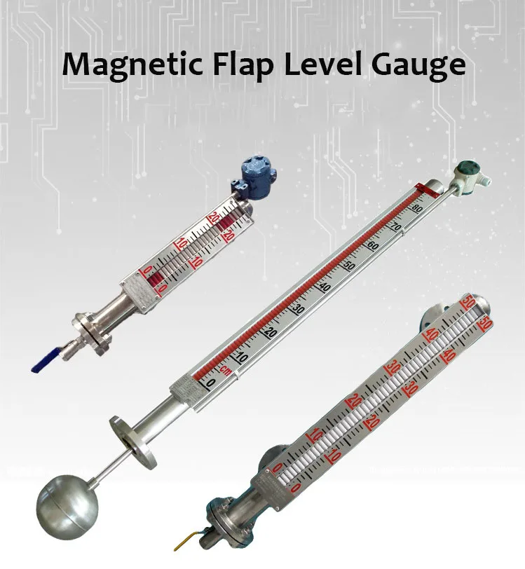 Magnetic Flap Fuel Water Level Gauge Sensor Radar Oil Chemical Tank ...