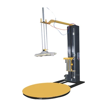 Tp1650f-cs Pneumatic Top Press Pallet Stretch Wrapping Machine,Semi-automatic Stretch Film ...