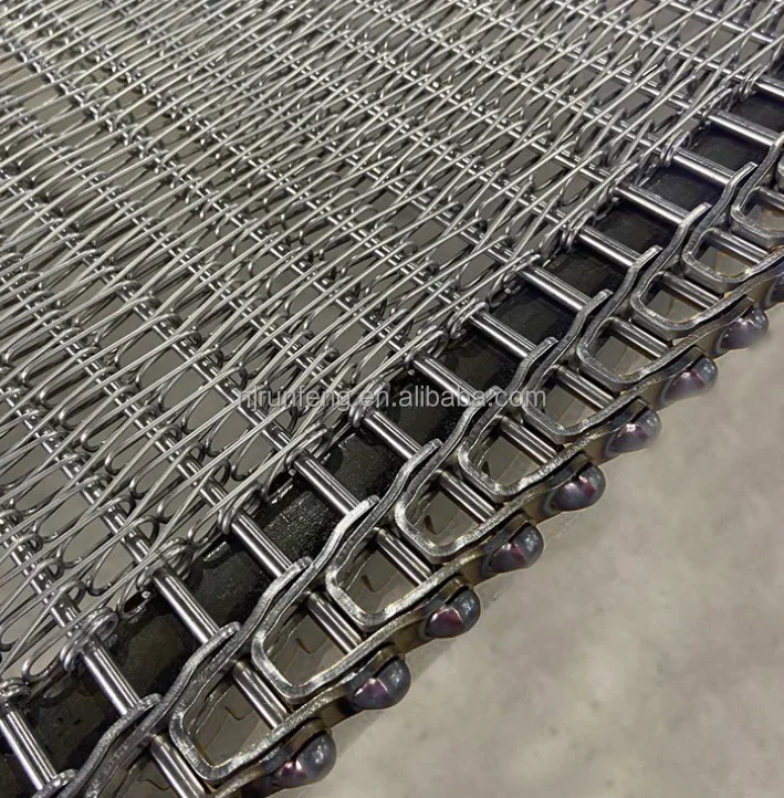 Stainless Steel Spiral Grid Wire Mesh Conveyor Belt for Spiral Cooling ...